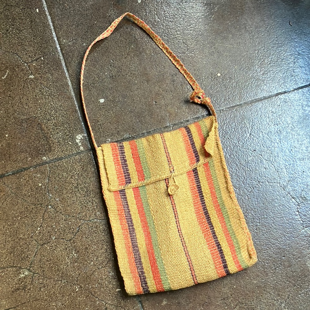 Oversized 1970s Vintage Jute Bag - Gem